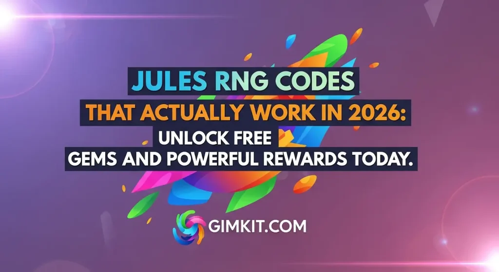 Jules RNG Codes That Actually Work in 2026: Unlock Free Gems and ...