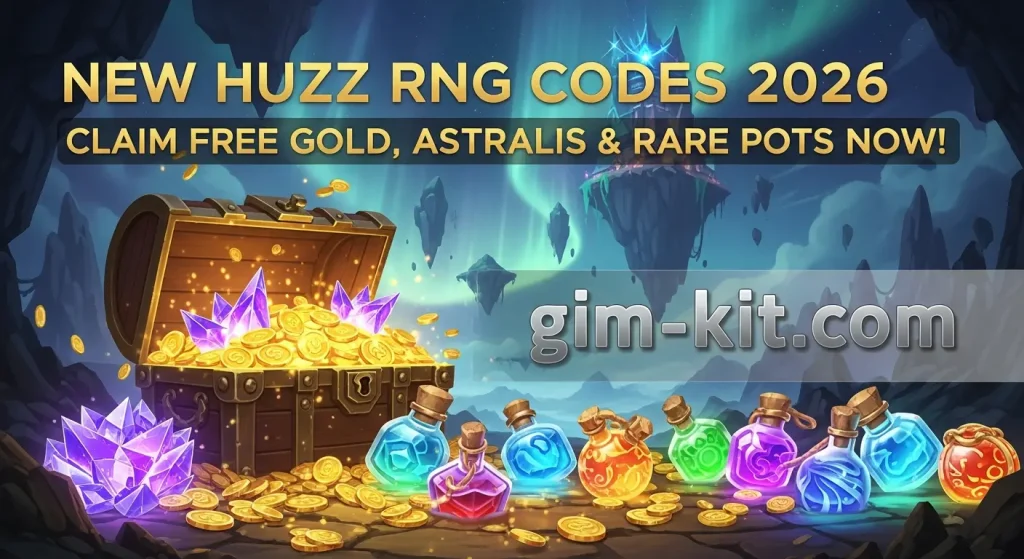 New Huzz RNG Codes 2026 – Claim Free Gold, Astralis & Rare Pots Now!
